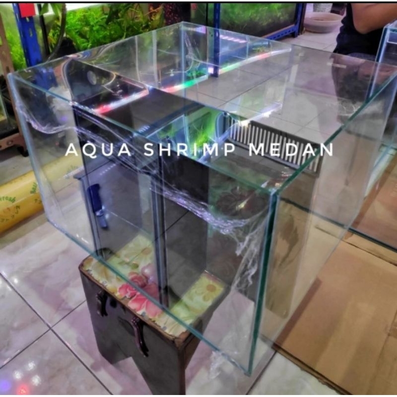 Jual aquarium 45x40x30cm sump filter belakang | Shopee Indonesia