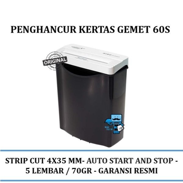 Jual PENGHANCUR KERTAS GEMET 60S / Paper Shredder / Mesin Penghacur ...
