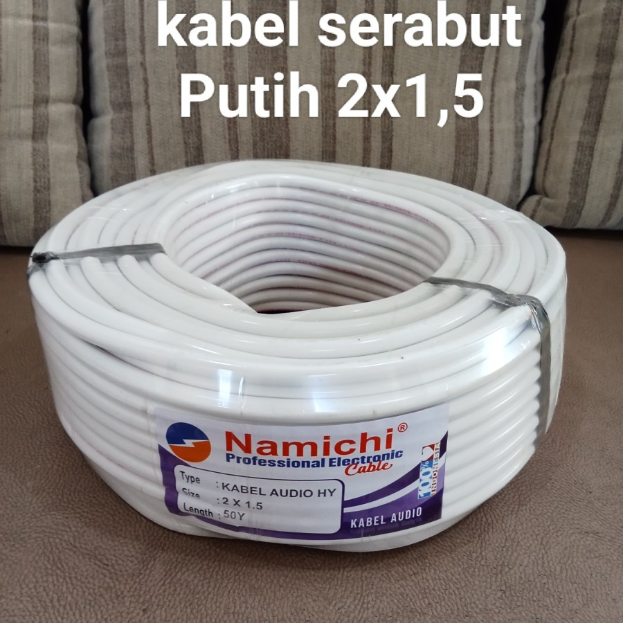 Jual Kabel CARGO Tembaga Serabut Putih NYMHYO 2x1,5 mm2 T Similer Eterna ** | Shopee Indonesia