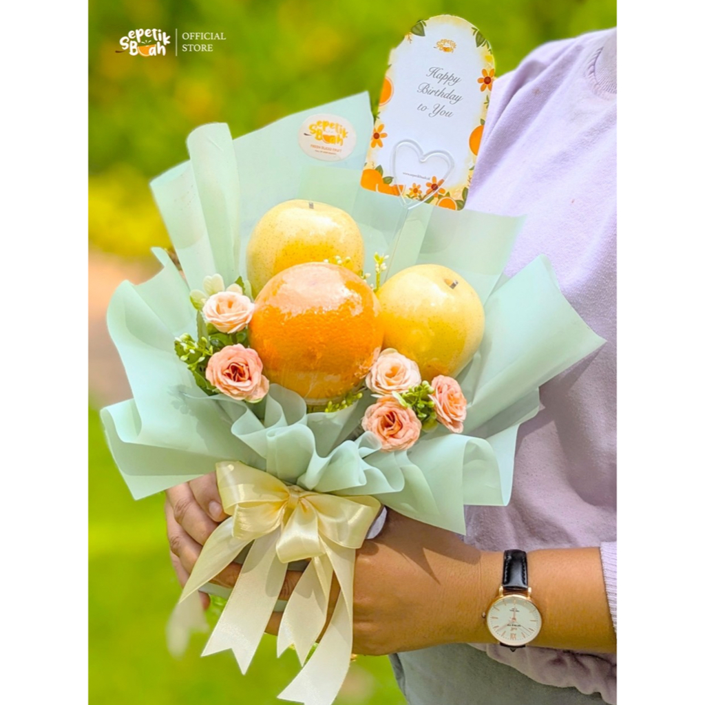 Jual Sepetikbuah - Birthday Fresh Fruit & Flower Bouquet | Buket Buah ...