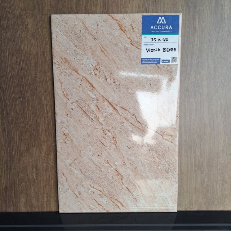 Jual Keramik Dinding 25x40 Marmer Mulia Accura VIONA BEIGE | Shopee Indonesia