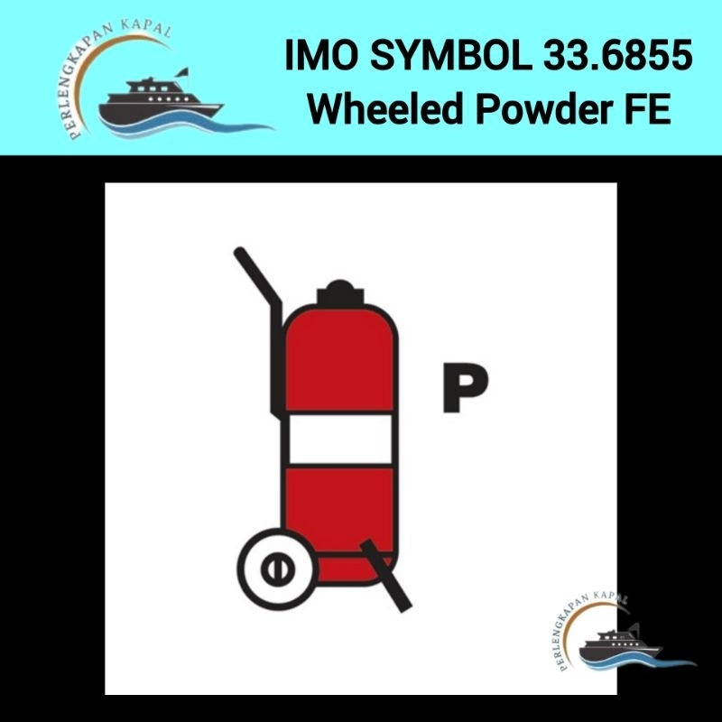 Jual IMO Symbol Sticker 336855 Wheeled Powder Fire Extinguisher ...