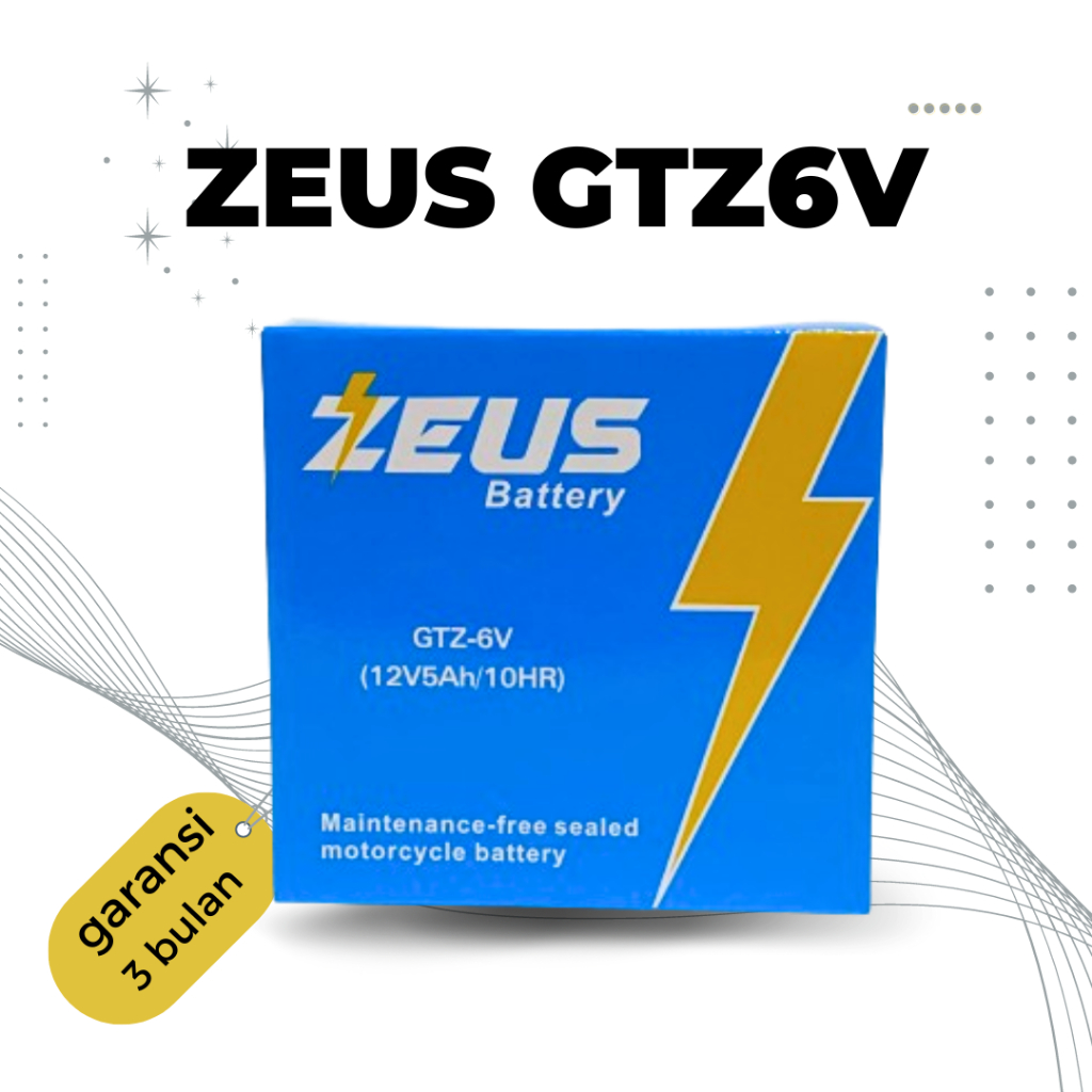 Jual Aki Motor Honda CB 150 GTZ6V Zeus Battery Accu Kering MF | Shopee ...