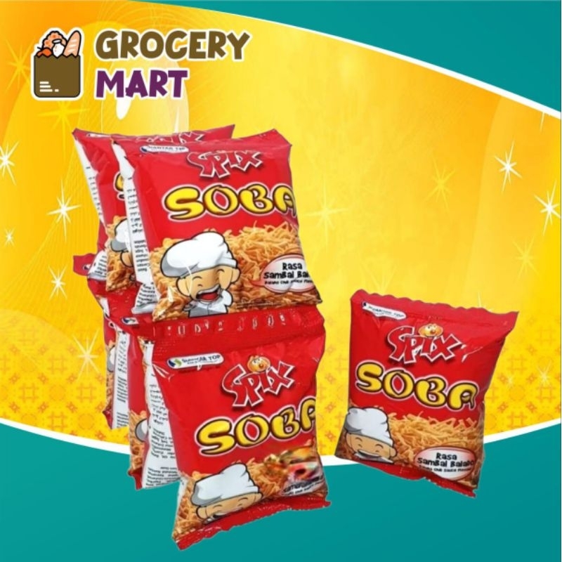 Jual (RENCENG) Soba Spix Mie Rasa Sambal Balado 16gr Isi 10pcs | Shopee ...