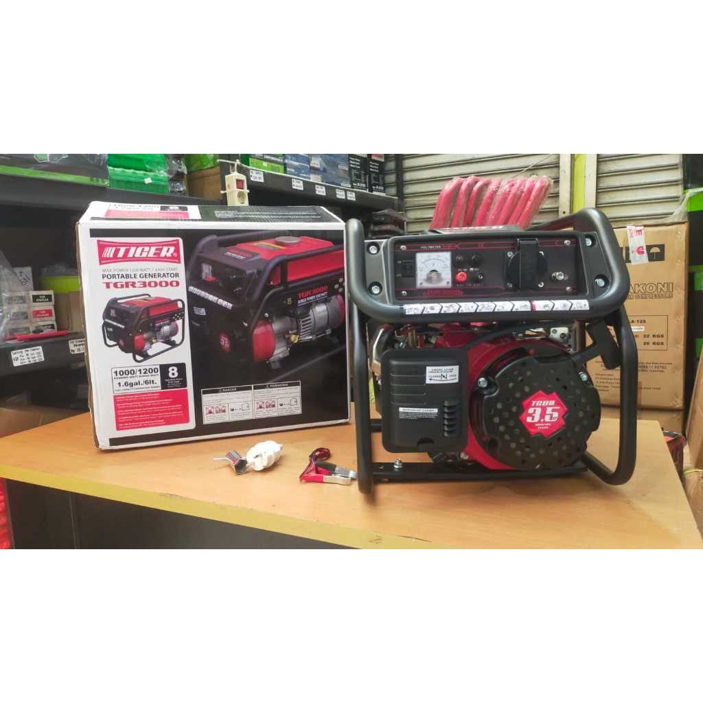 Jual TIGER TGR3000 Genset Bensin 1,200 Watt / Gasoline Generator Set (4 ...