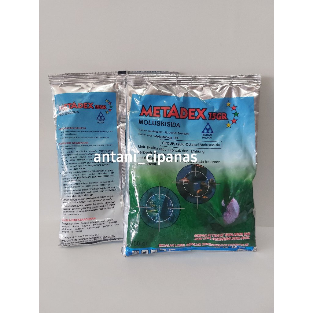Jual METADEX 15GR 250GR Moluskisida Metaldehida Obat Racun Keong ...