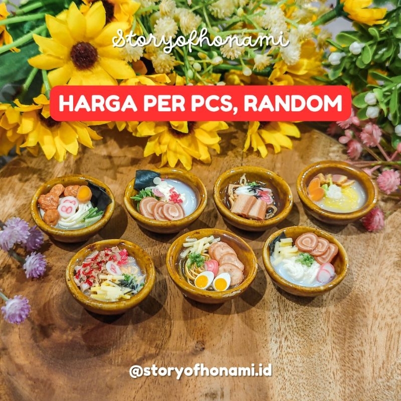 Jual MINIATUR 1:12 MIE UDON (3 x 3 x 1.3 cm) RAMEN MAKANAN NENDOROID ...