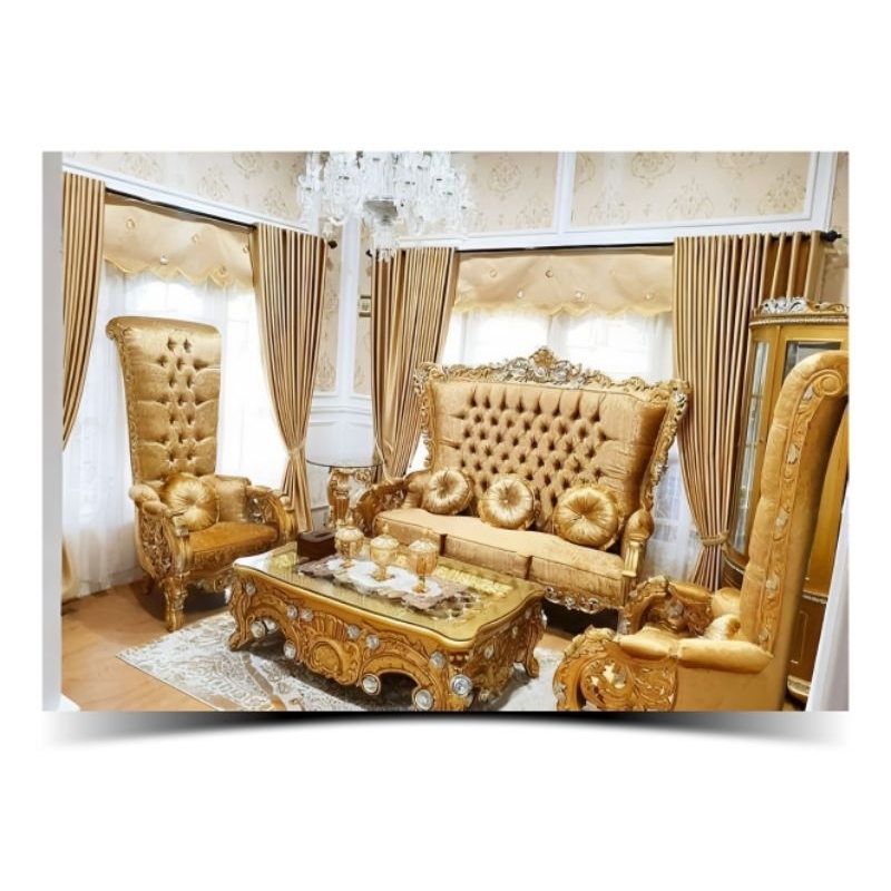 Jual SOFA SULTAN SOFA MEWAH MEWAH KURSI TAMU KAYU JATI UKIRAN JEPARA | Shopee Indonesia