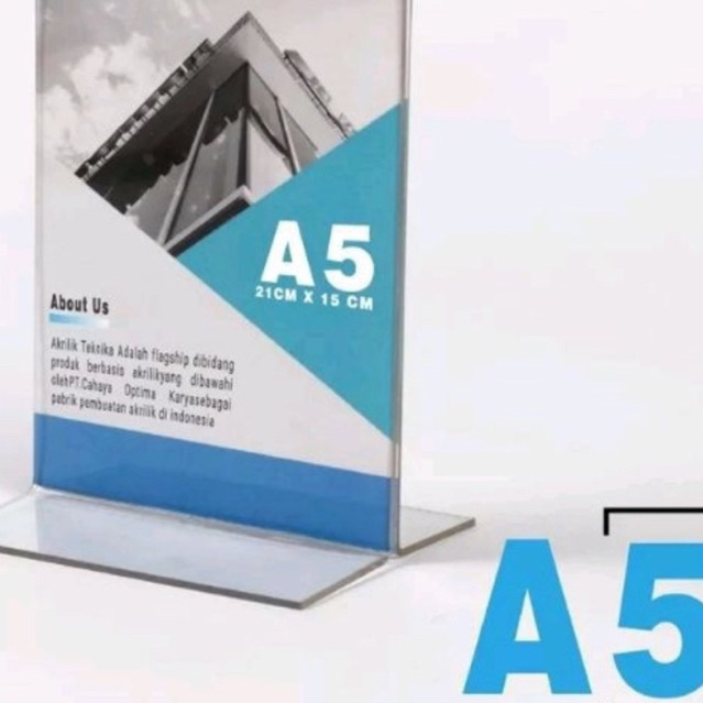 Jual Akrilik A5 stand Qris Dan Standing Menu | Shopee Indonesia