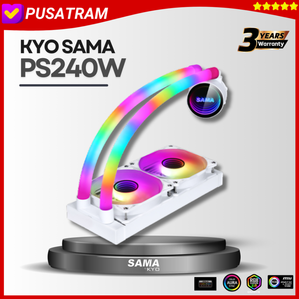 Jual KYO SAMA PS240W ARGB AIO Liquid Cooling 240mm AIO 240 GARANSI ...