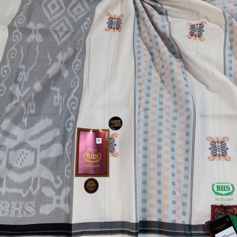 Jual SARUNG BHS EXCELLENT GOLD SELVEDGE E52 SCA 4 PUTIH SONGKET ...