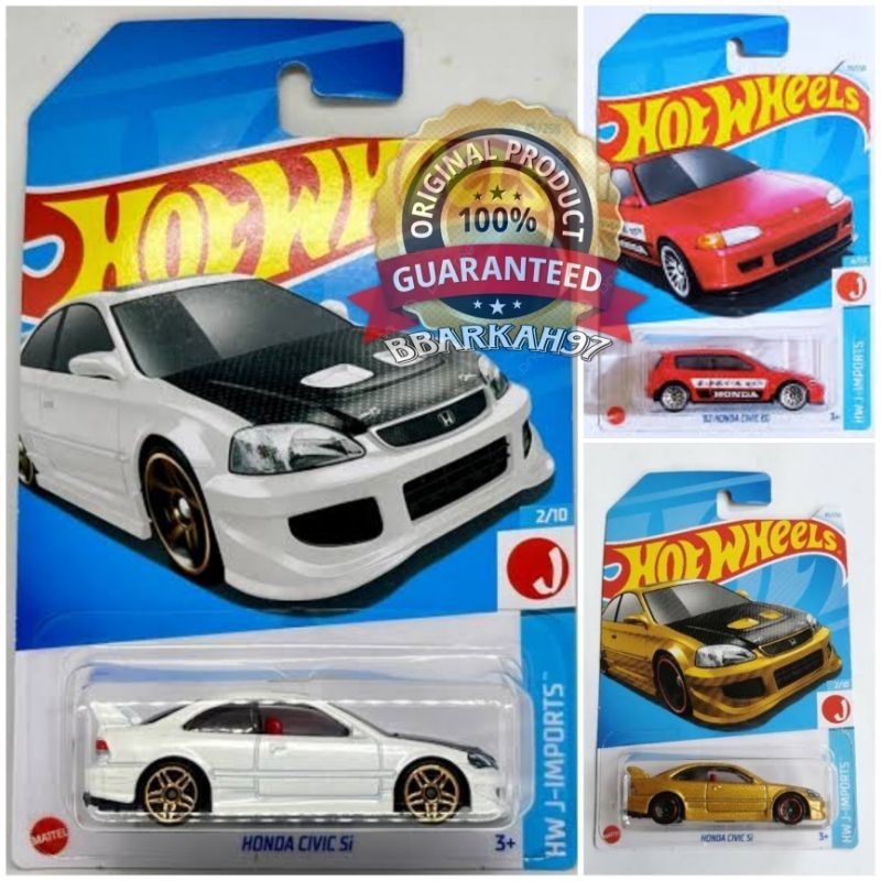 Jual HOTWHEELS HONDA CIVIC SI WHITE | HONDA CIVIC SI GOLD | HONDA CIVIC ...