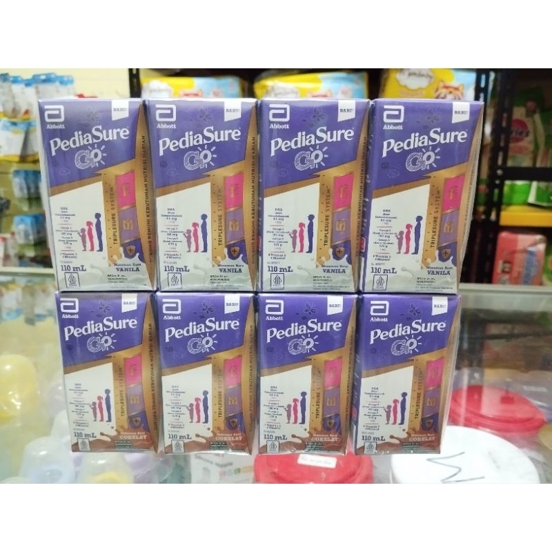 Jual PEDIASURE GO UHT 110 ML RASA VANILA / COKLAT | Shopee Indonesia