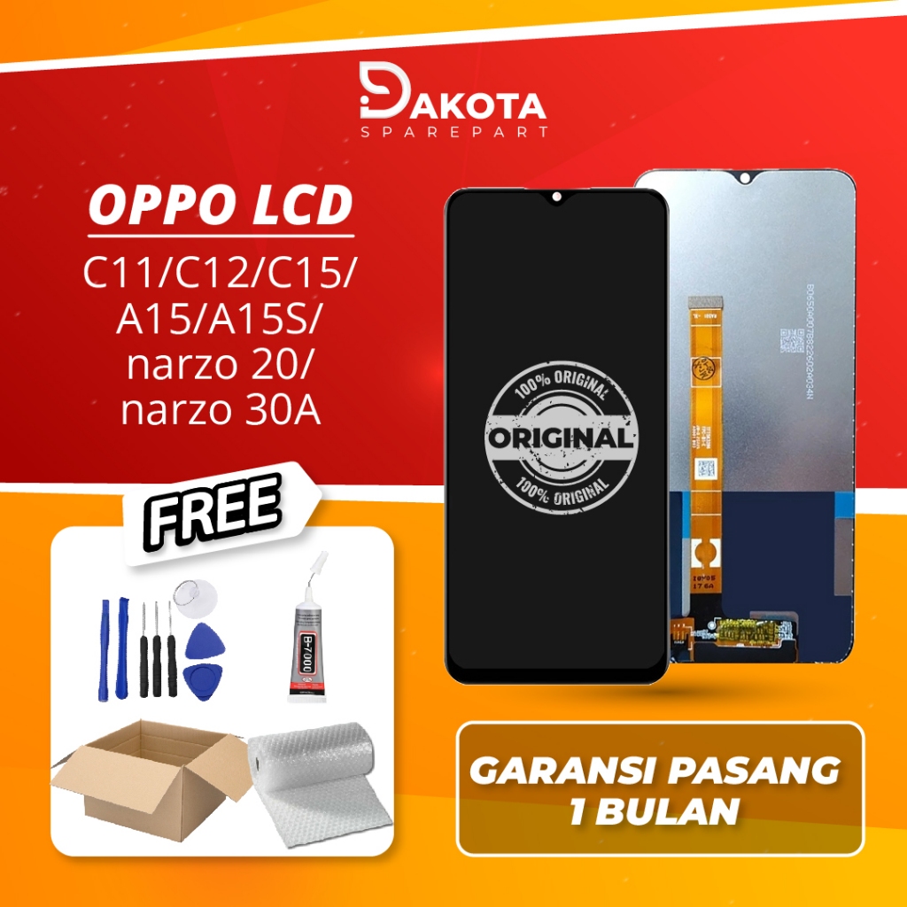 Jual [ORIGINAL] LCD REALME C11 2020 / C12 / C15 / C15 QUALCOMM / NARZO 20 / NARZO 20A / NARZO ...