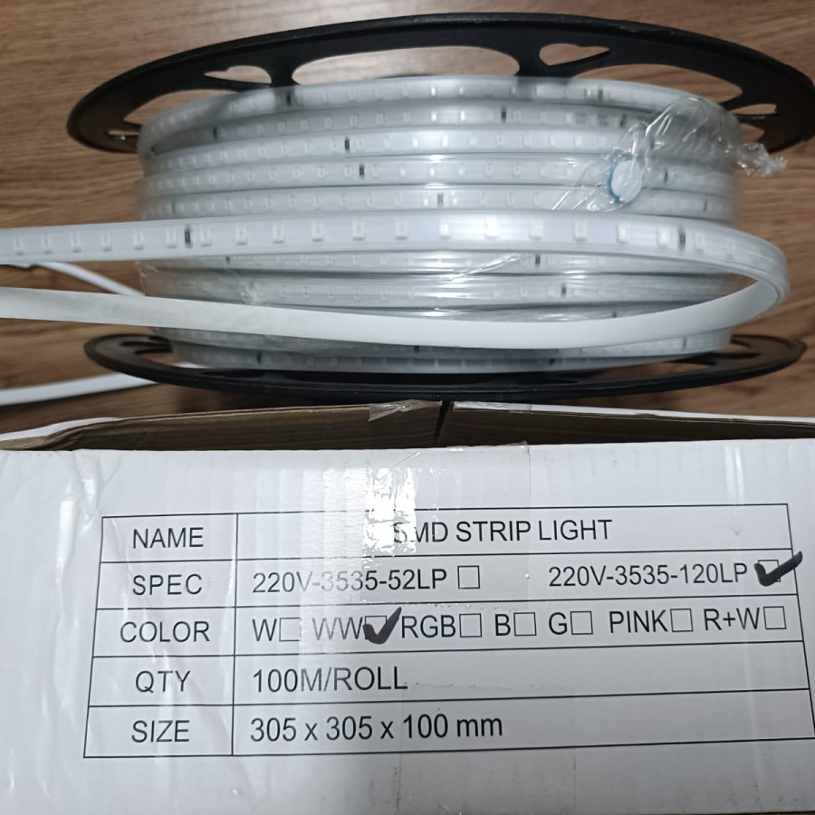 Jual LED Strip (220V ) 3535 120 LED Waterproof Dijual permeter Blum ...