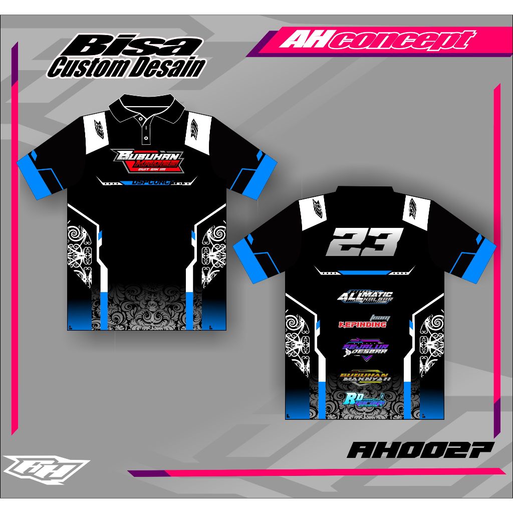Jual JERSEY RACING kkaos baju jersey racing custom full printing jersey ...