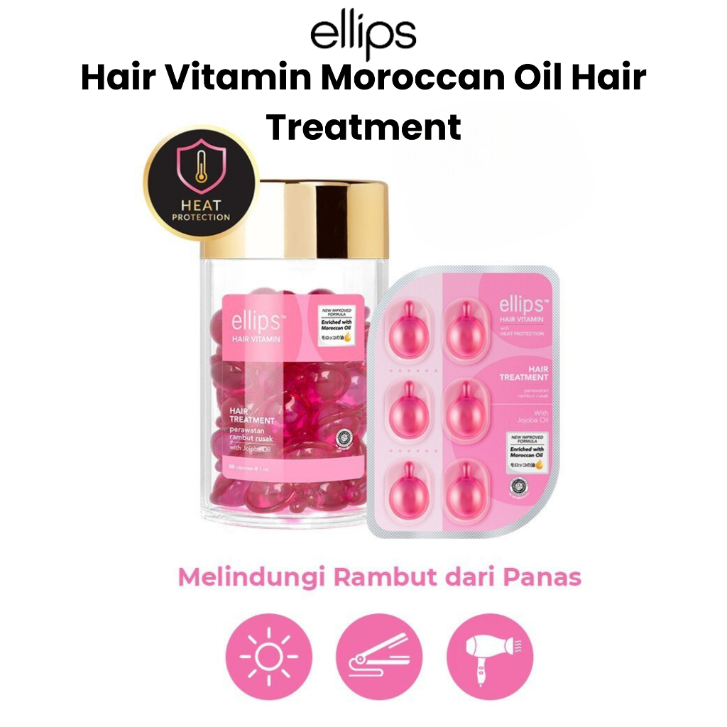 Jual Ellips Hair Vitamin Moroccan Oil Hair Treatment - merawat ...