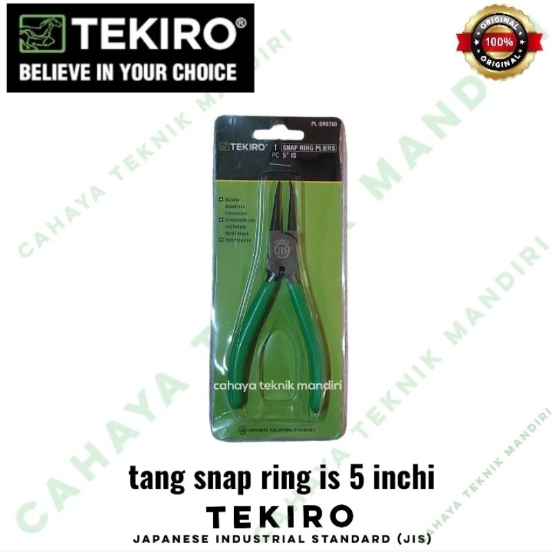 Jual TEKIRO tang snap ring is 5 inch / tang spi lurus tutup | Shopee ...