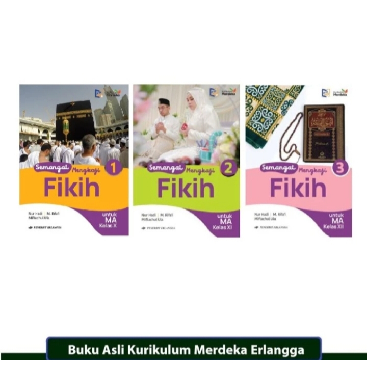 Jual ORI harga satuan buku teks semangat FIKIH kurikulum merdeka untuk MA kelas 10,11,12 ...