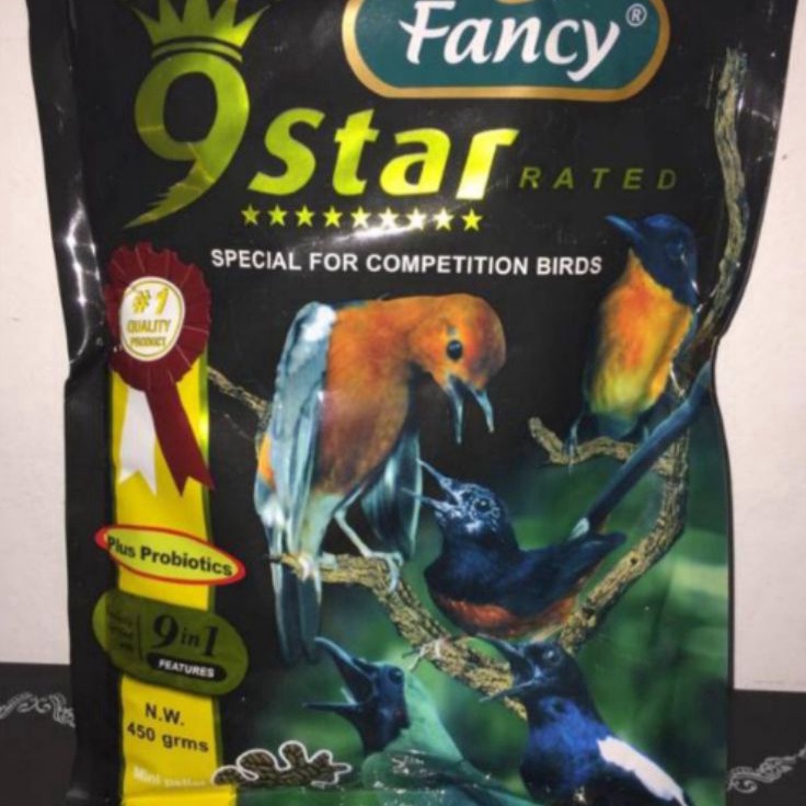 Jual Paket Populer fancy 9 star plus probiotik seaweed pur burung hijau ...