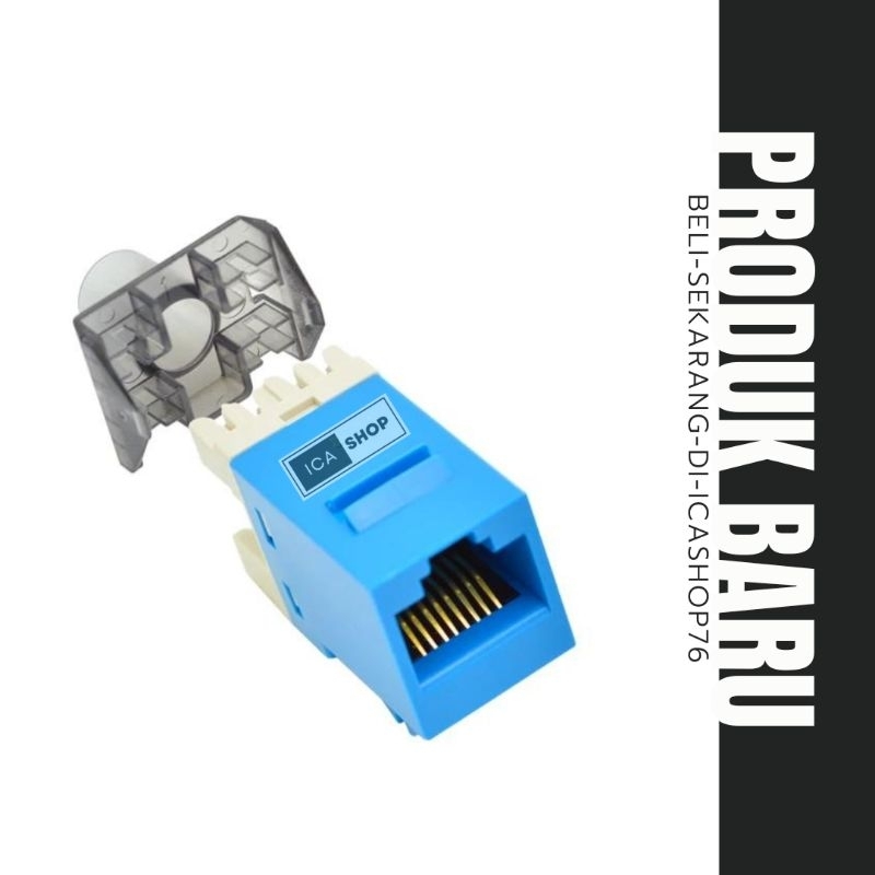 Jual COMMSCOPE AMP SL SERIES RJ45 FEMALE JACK CAT6E ALMOND MODULAR AMP ...