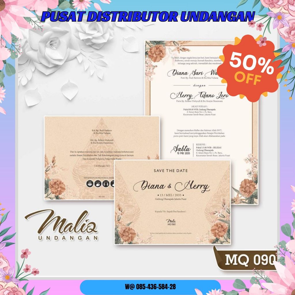 Jual Blangko Undangan Maliq 90 | Blangko Undangan Murah | Blangko ...