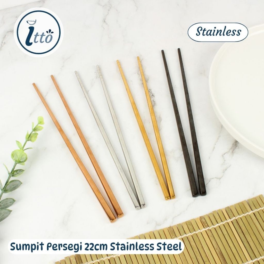 Jual Sumpit Persegi 22cm Stainless Steel | Shopee Indonesia