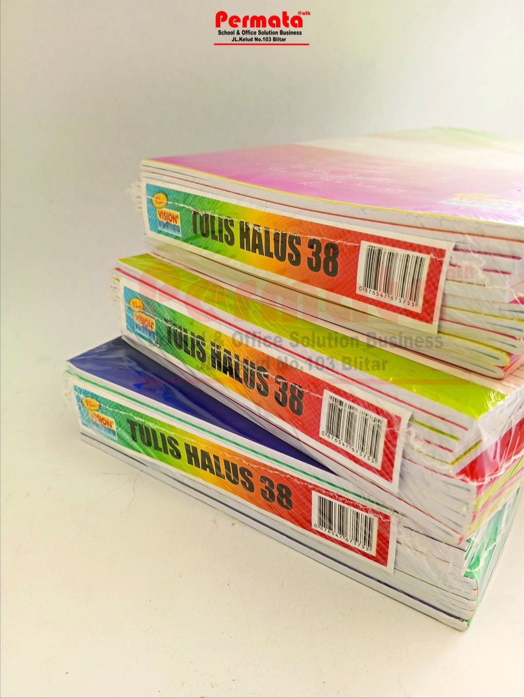 Jual BUKU TULIS HALUS VISION 38 LEMBAR (1 PACK ISI 10 BUKU)TERMURAH ...