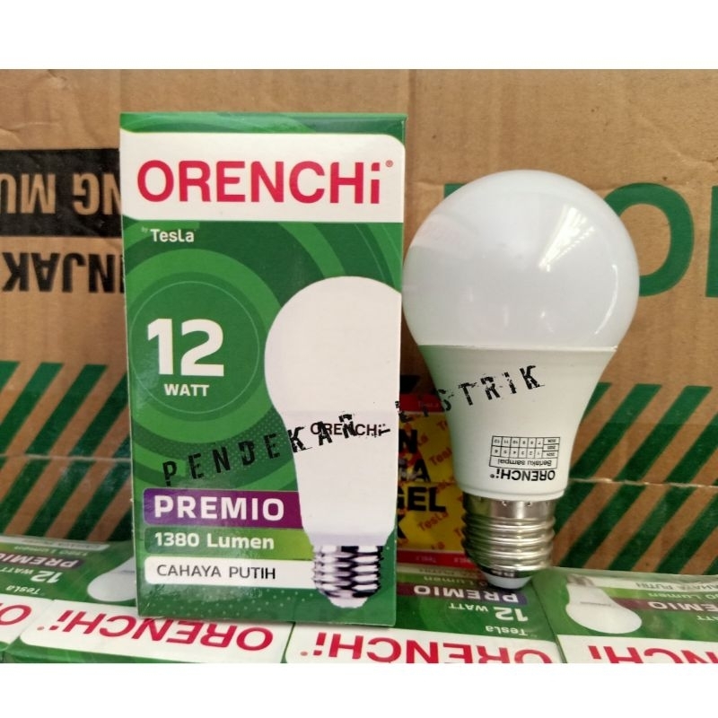 Jual Lampu LED Bulb ORENCHI 12W Nyala Terang Kelas Platinum Premium ...