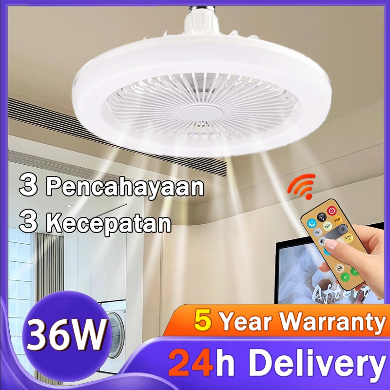 Jual Garansi 5 Tahun Lampu Kipas Langit-langit Jarak Jauh 2in1 Lampu ...