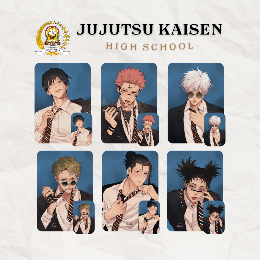 Jual JJK HIGH SCHOOL ARTPRINT AND PHOTOCARDS EDITION BY BIGMADAME ...