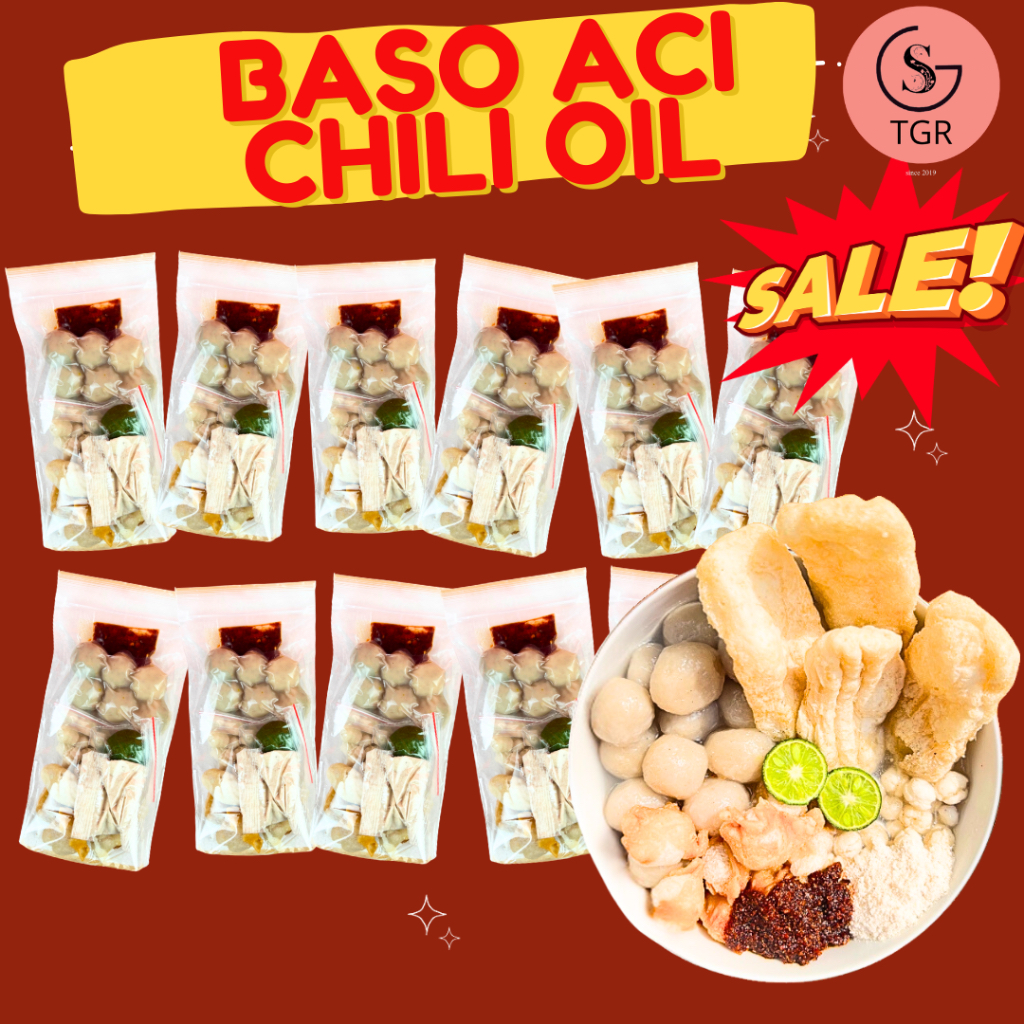 Jual 12 Baso Aci Chili Oil Paket Usaha Murat Banget | Shopee Indonesia