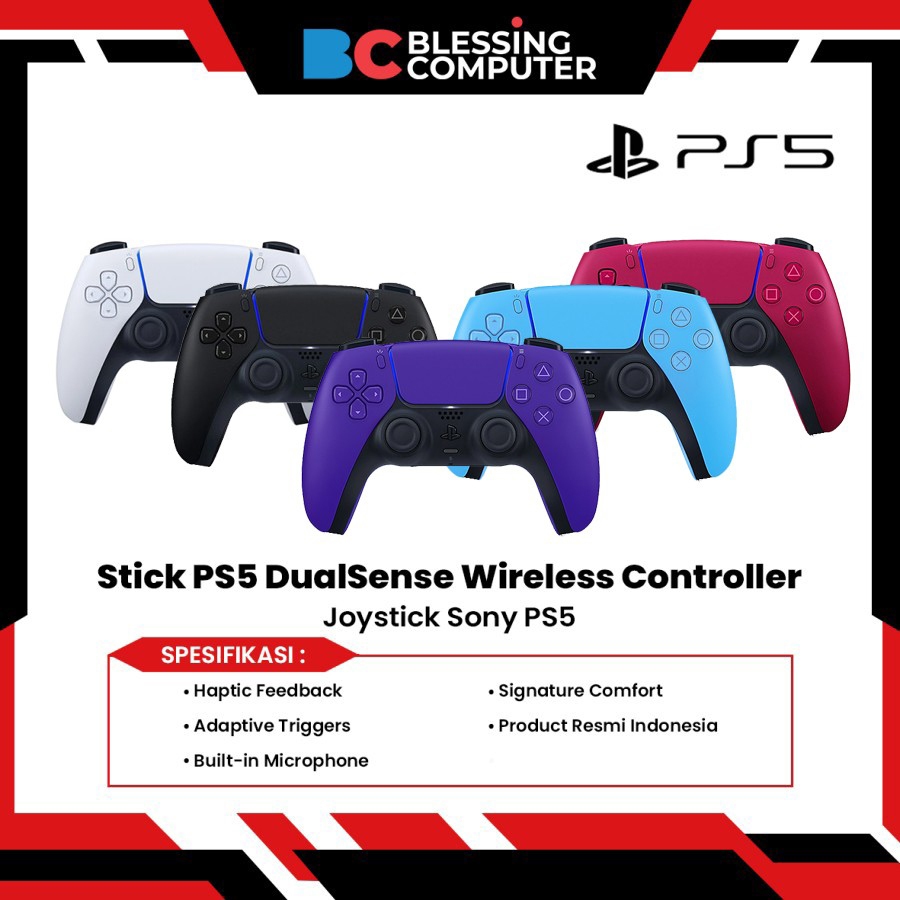 Jual Stick PS5 DualSense Wireless Controller / Joystick Sony PS5 Black ...