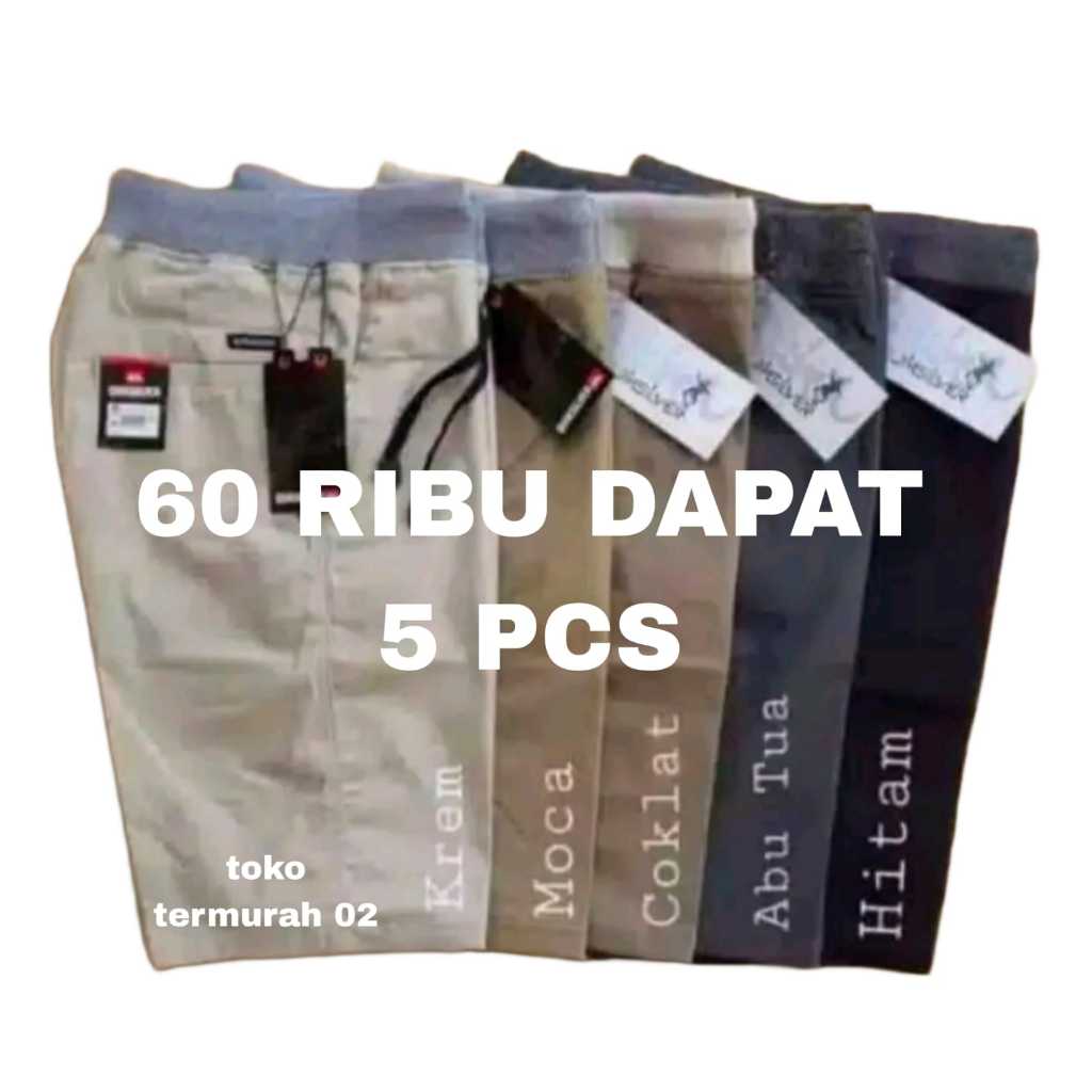 Jual LAGI DISKON!! CELANA PENDEK DISTRO CHINOS DEWASA 60 RB DAPAT 5 PCS/ CELANA PENDEK CHINOS ...