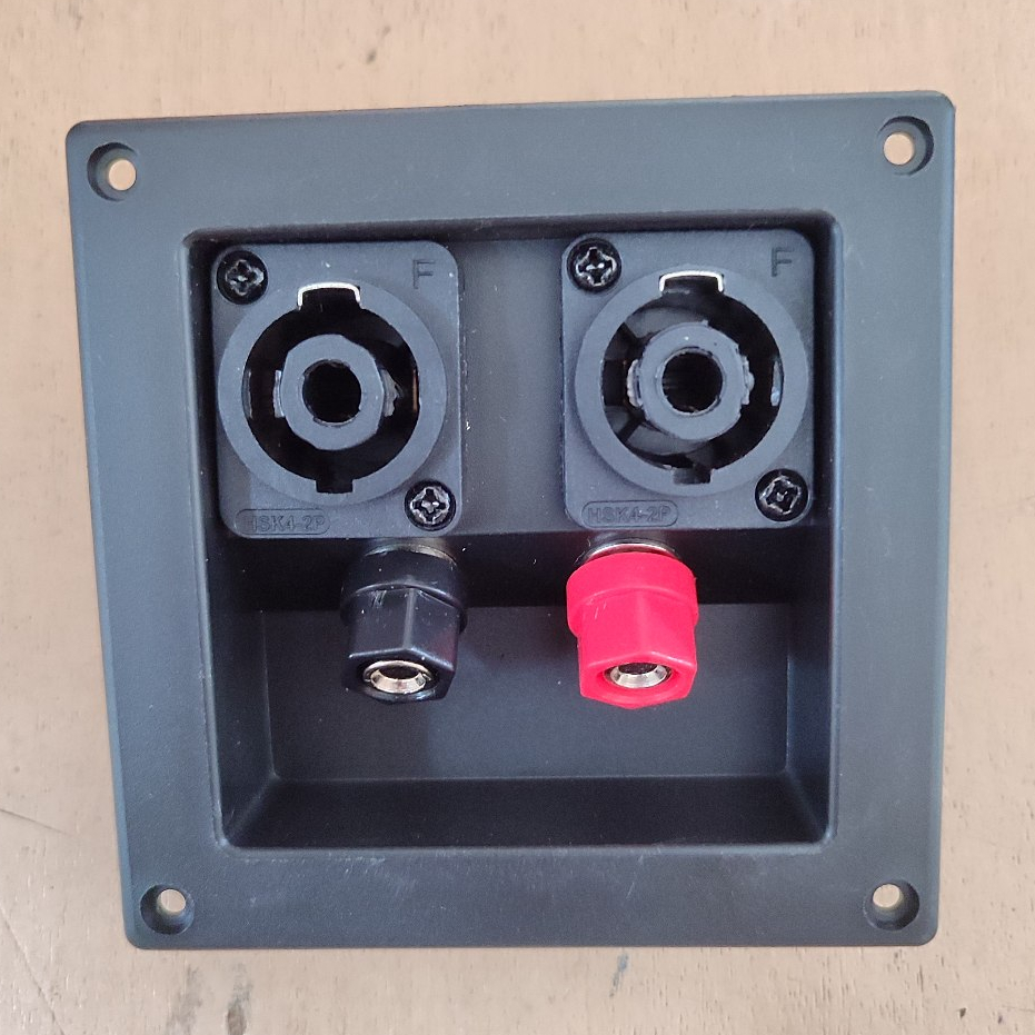 Jual TERMINAL BOX SPEAKER BIDING & 2 SOKET SPIKON (TERMINAL 2 IN 1 ...