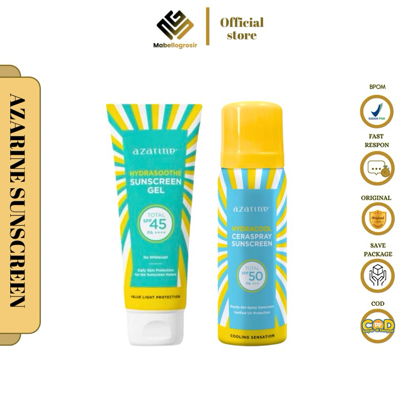Jual Azarine Hydrasoothe Sunscreen Gel SPF 45+++ | Shopee Indonesia