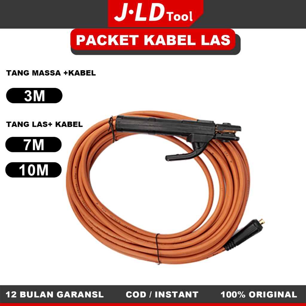 Jual JLD Kabel Las set Tang Massa + Kabel 3M Tang Las + Kabel 7M/10M ...