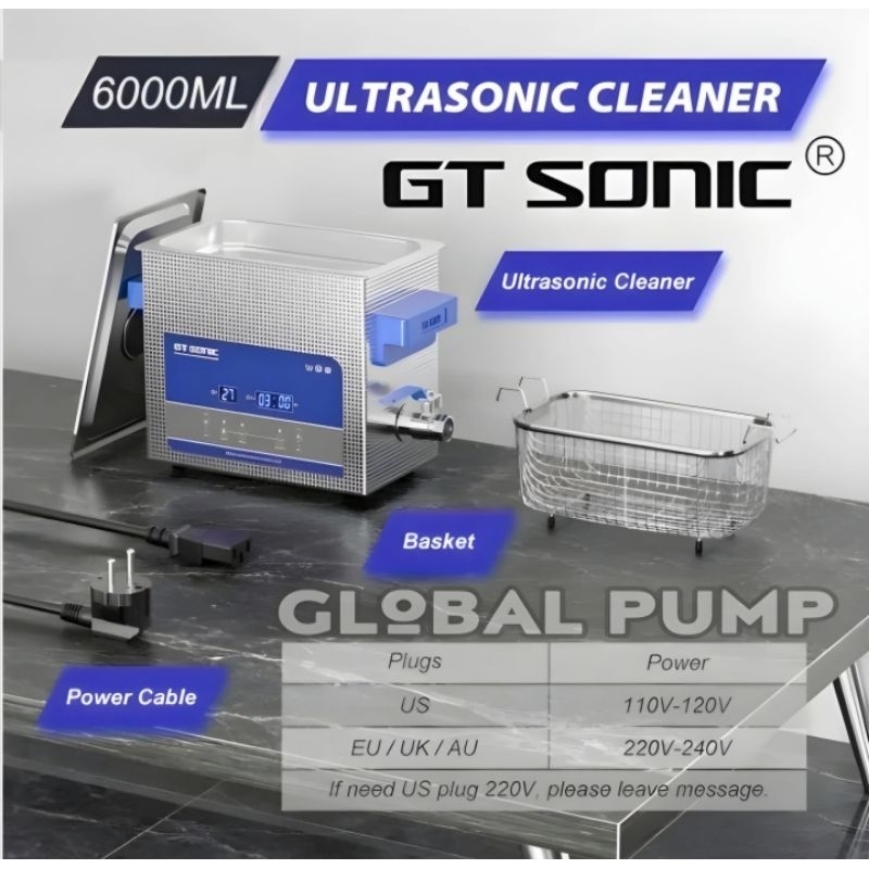 Jual Ultrasonic Cleaner 6 Liter GT SONIC R6 6L Degas Ultrasonik ...