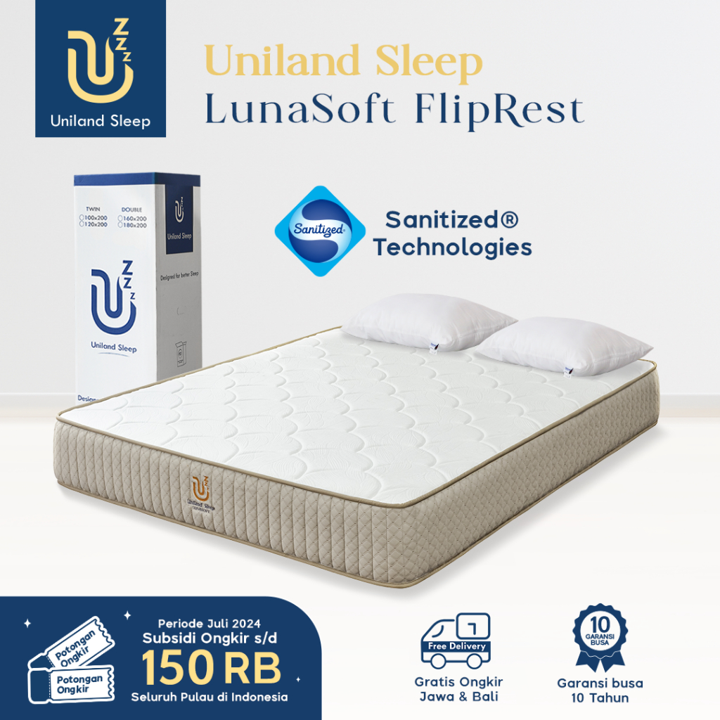 Jual Uniland Sleep 180x200 / King Size / Ukuran No 1 / Kasur Busa ...