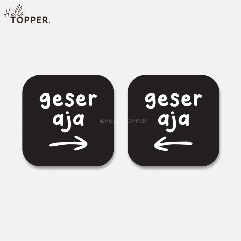 Jual Sign Geser Aja Kotak Acrylic Door Sign Pintu Akrilik Signage ...