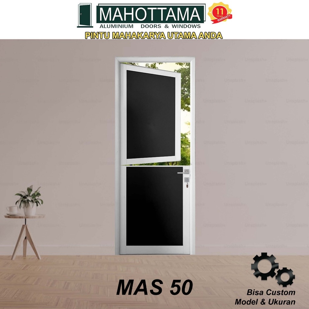 Jual Pintu Aluminium Dutch / Pintu Potong Rumah 90 x 215 Kusen Almunium ...