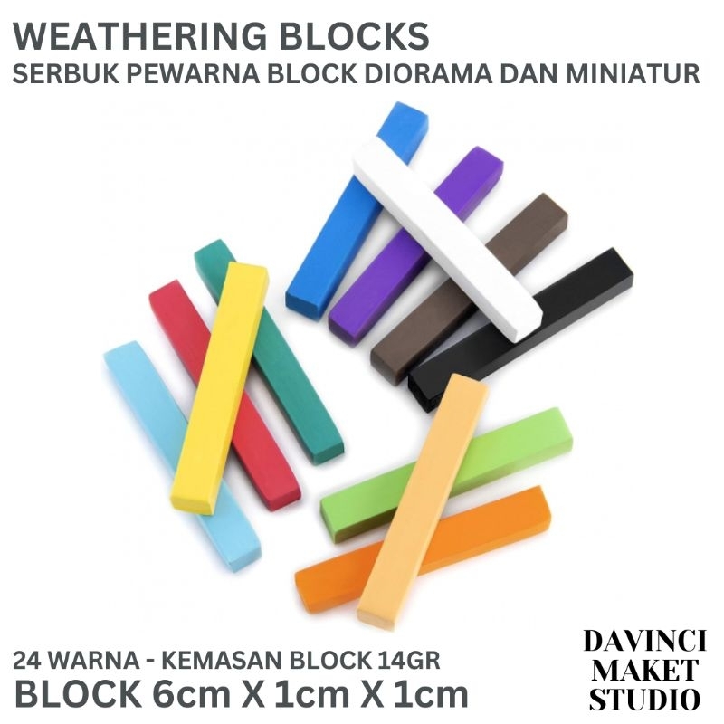 Jual (Block ) Weathering Powder Block Balok Batang Pewarna Efek ...