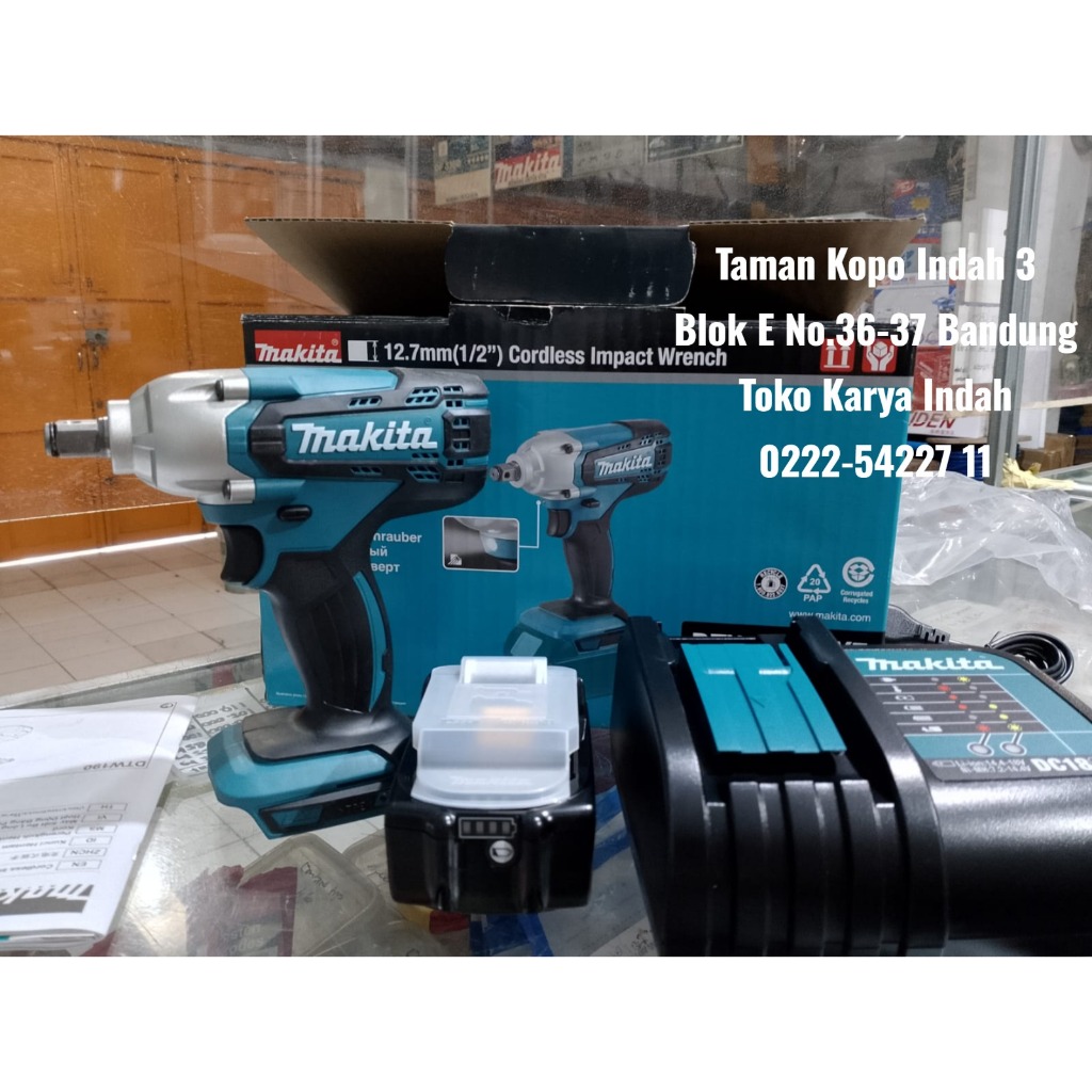 Jual Makita DTW 190 DTW190 Mesin Cordless impact wrench Pembuka Buka ...
