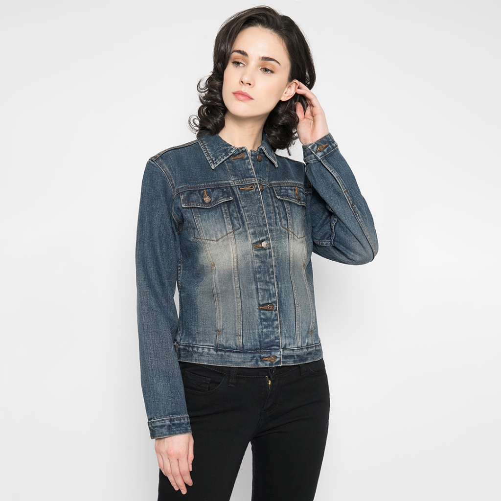 Jual LGS - Jaket Ladies - Denim Style - Biru Tua - LLJK.SL004.7C ...
