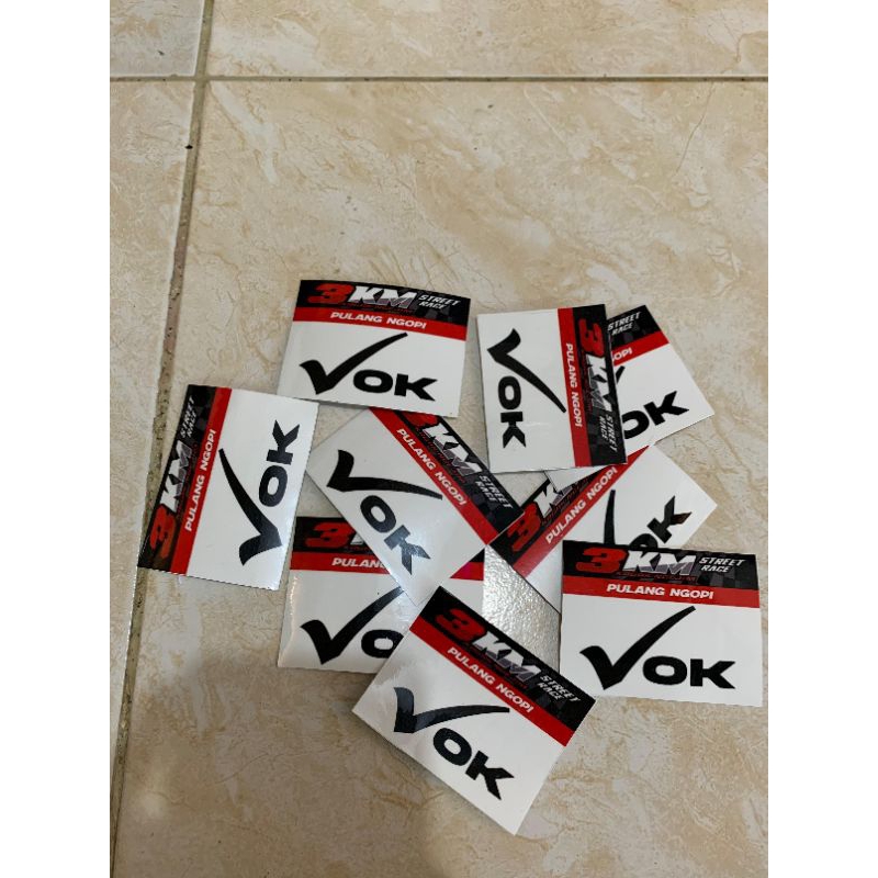 Jual stiker pulang ngopi.tahan air tahan panas matahari sudah di ...