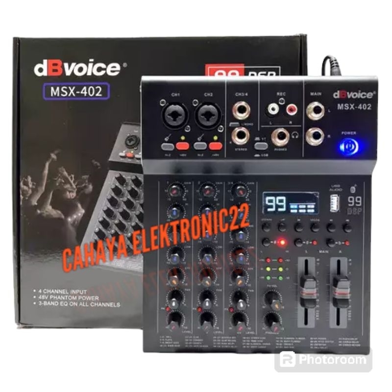 Jual Mixer dB Voice MSX 402 Original 4 Channel dbvoice MSX402 | Shopee ...