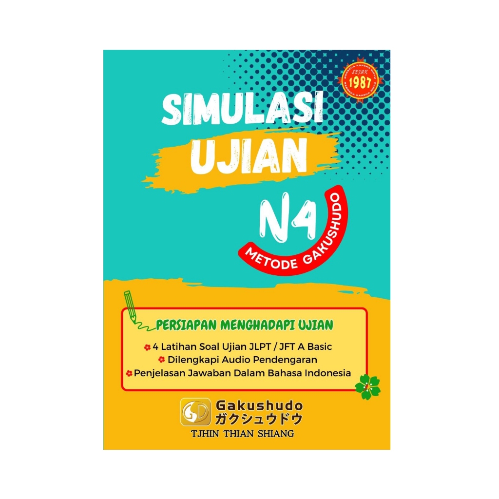 Jual SIMULASI UJIAN N4 BAHASA JEPANG - METODE GAKUSHUDO | Shopee Indonesia