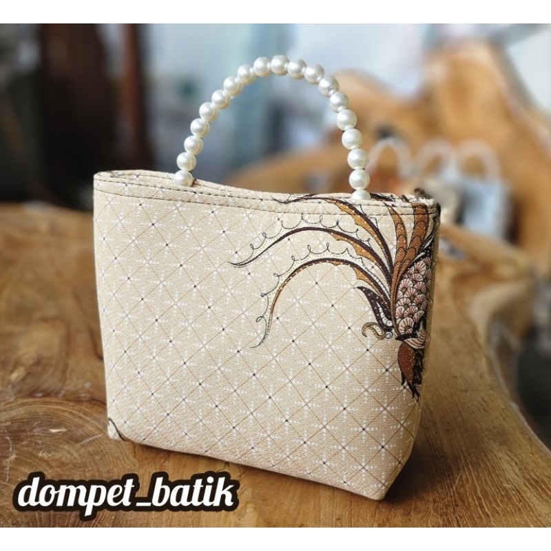 Jual Souvenir handbag batik handle mutiara | Shopee Indonesia