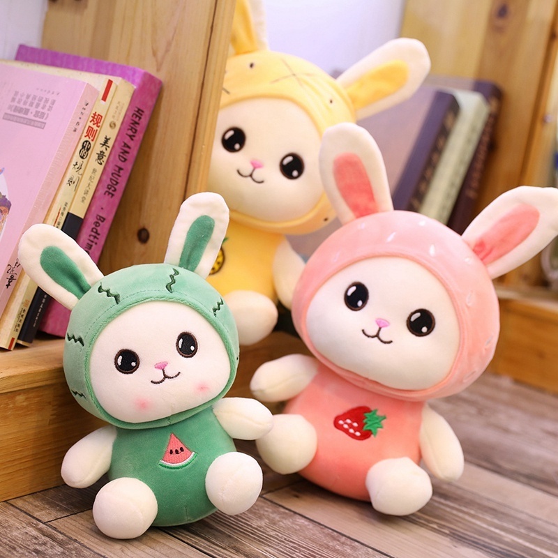 Jual Boneka Kelinci Rabbit Buah Semangka Nanas Stroberi Ukuran 35cm ...