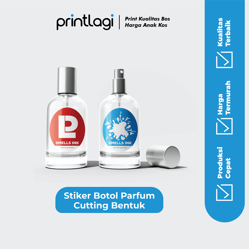 Jual Cetak Stiker Botol Parfum / Stiker Parfum Hologram / Stiker ...